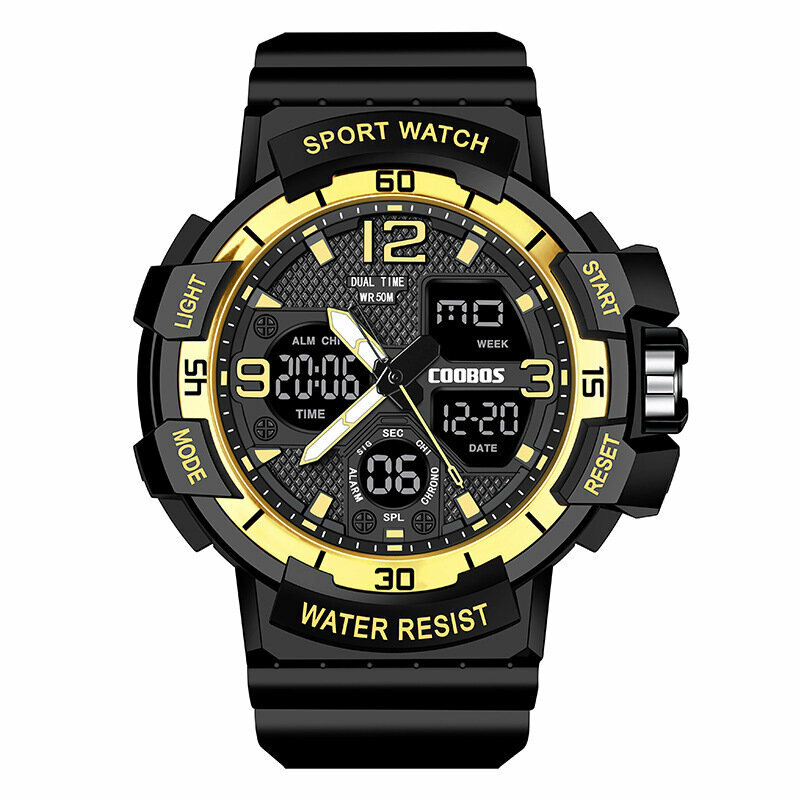 Мужские часы для учеников средней школы, подростков средних и старших классов, спортивные механические водонепроницаемые часы с будильником для мальчиков, детские электронные часы.