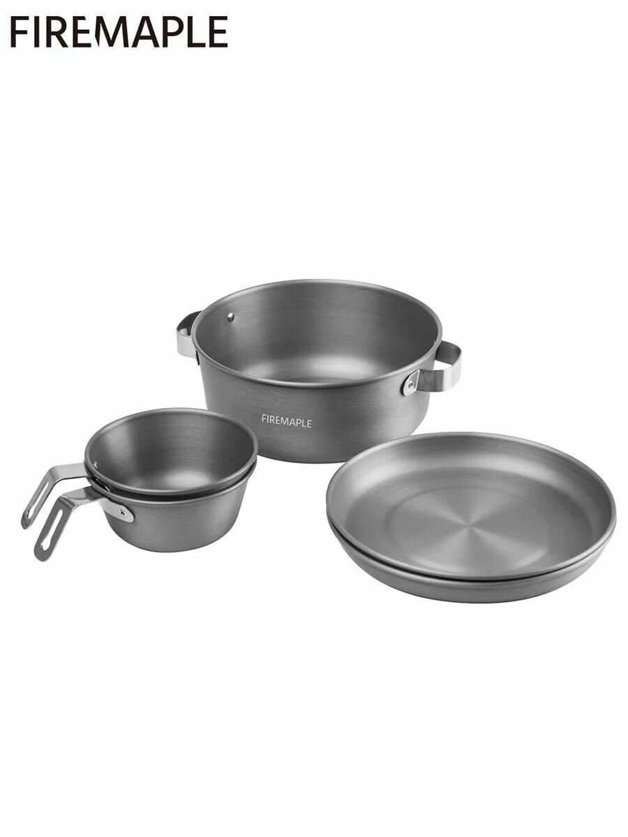 Fire Maple Feast Алюминиевая тарелка + миска + кастрюля в комплекте