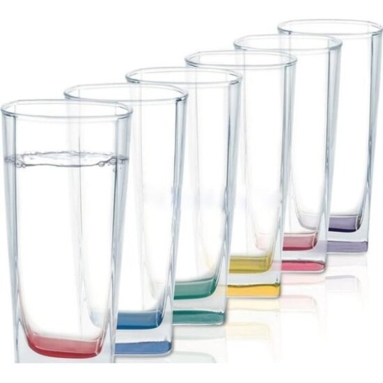 Набор стаканов Luminarc STERLING RAINBOW 330 мл высокий 6шт (N0779)