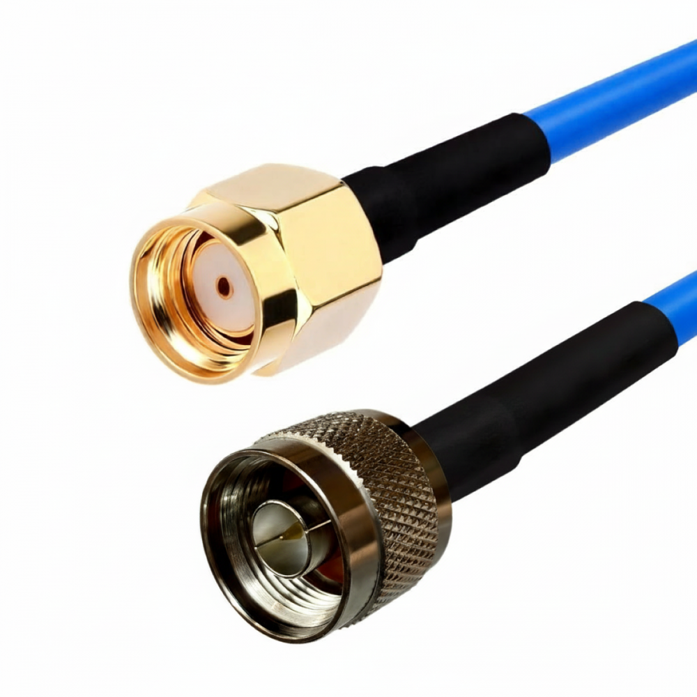 Кабельная сборка N-male - RP SMA-male 8 м. Кабель 5D-FB CU (медь)