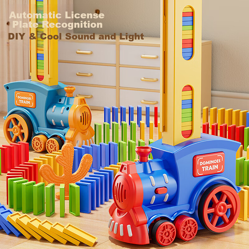 Детские кубики-домино Guou с эффектами света и звука для детей 3-6 лет Цвет：Кости домино [40 штук - световые и звуковые