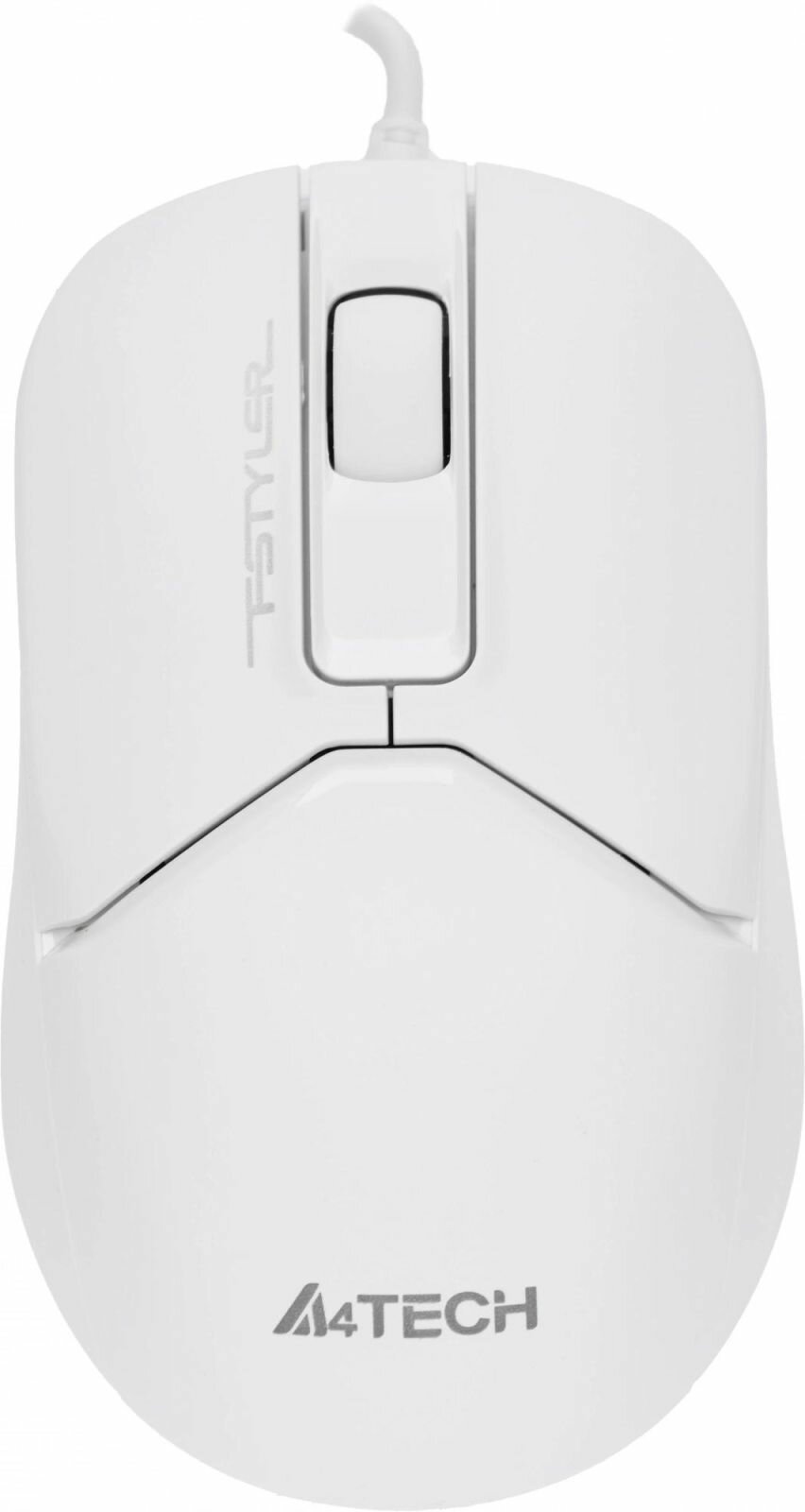 Компьютерная мышь A4Tech Fstyler FM12S, белая, оптическая, 1200dpi silent, USB, 3but (FM12S WHITE)