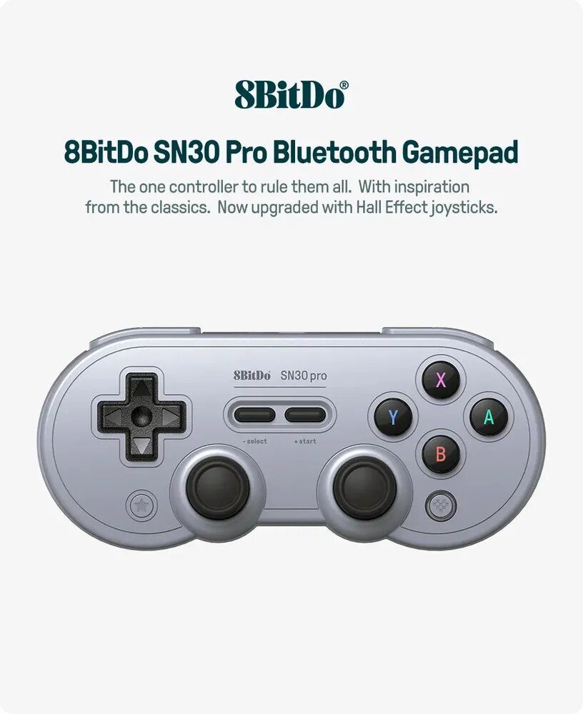 8Bitdo SN30 Pro Bluetooth-геймпад для Nintendo Switch 2 Android macOS Steam Windows PC — фото 1