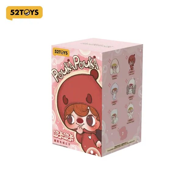 52TOYS Pouka Pouka Mood Bubble Vinyl Plush Blind Box, Mystery Box, Collectible Toys Desktop Decoration