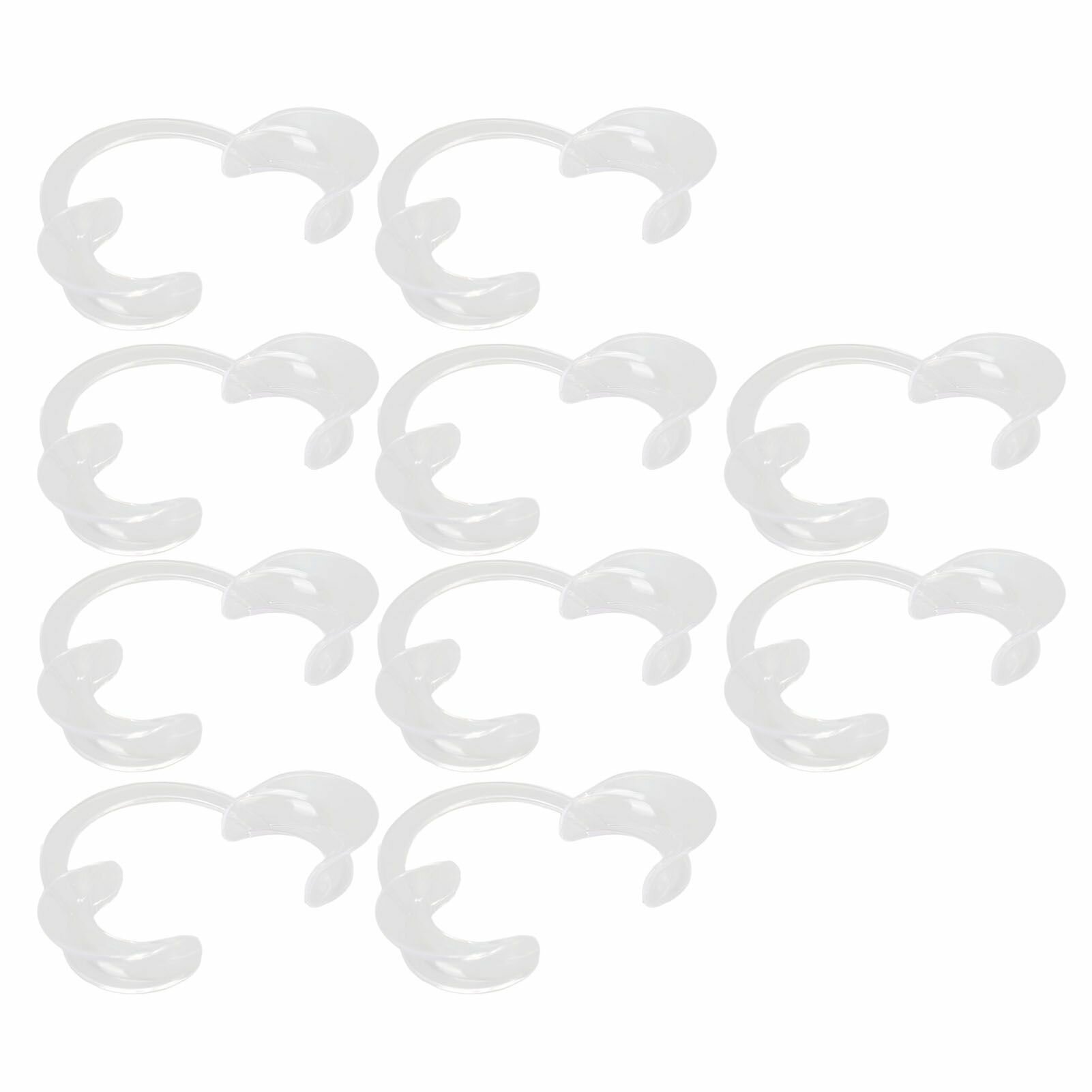 10 шт. ретрактора щек, прозрачный, одноразовый, расширитель рта, для клиник, размер S