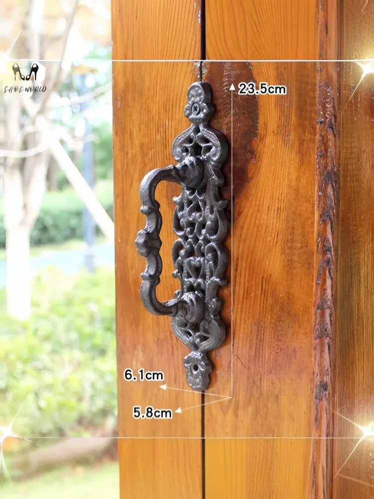 Дверная ручка в европейском стиле в стиле ретро, дверная ручка для внутреннего двора