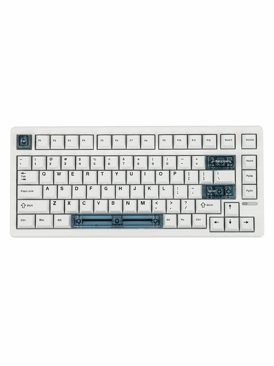 EPOMAKER HE80 Магнитная Механическая Клавиатура (EPOMAKER MagneX), 75% Американская Расстановка ANSI US, Проводное Подключение, Белый