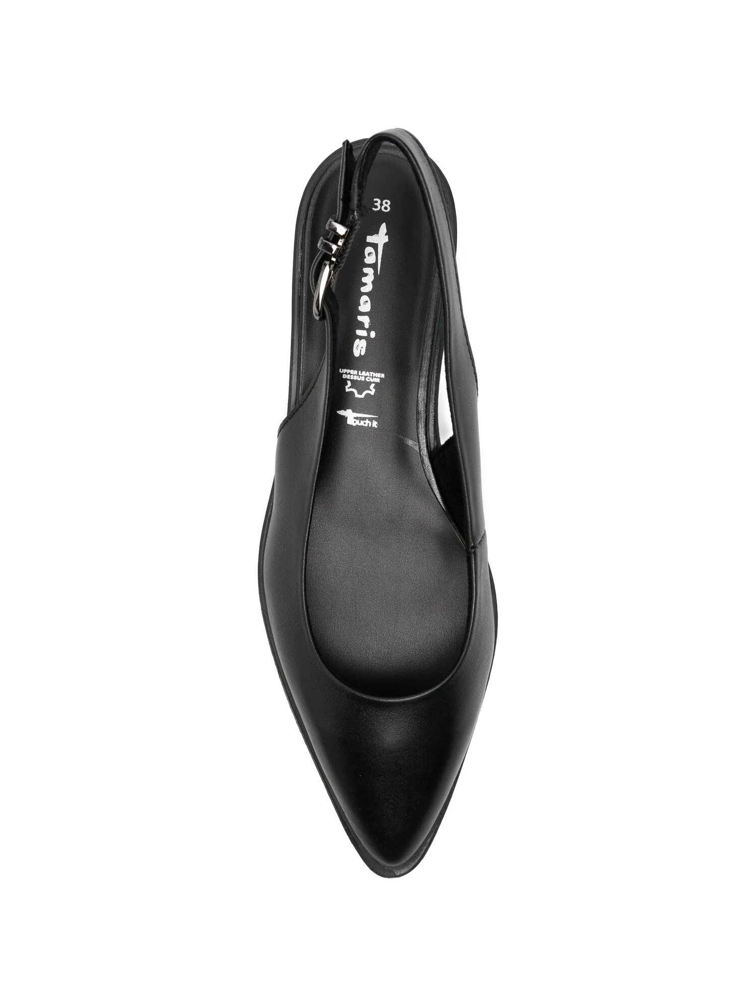 Балетки Tamaris Slingback ballet flats, размер 40 EU, black/black — фото 1