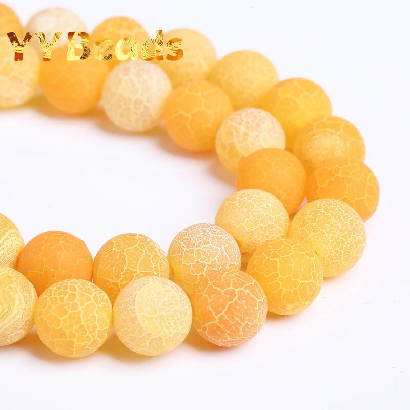 4-12 мм натуральный матовый мороз трещины Агаты бусины Агаты "вены дракона" свободные бусины для самостоятельного изготовления ювелирных изделий Браслеты различных цветов