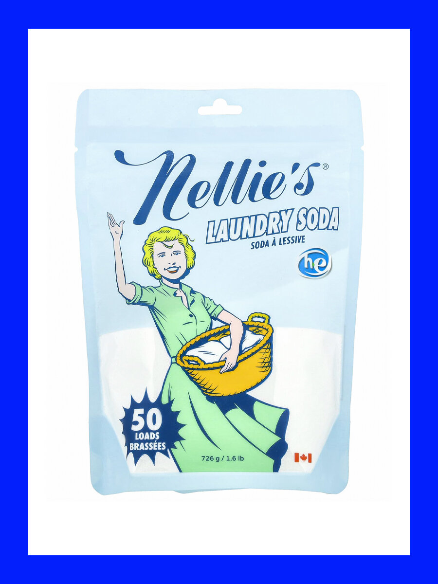 Сода для стирки, Nellie's, без отдушек, 726 г
