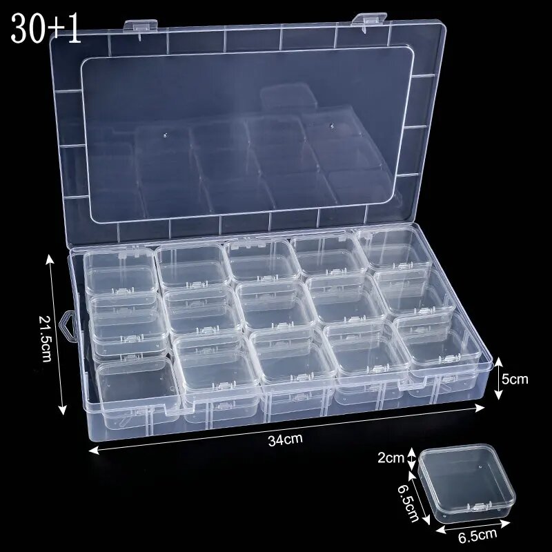 Пластиковый органайзер SMI Fine для бисера 34x21.5x5cm