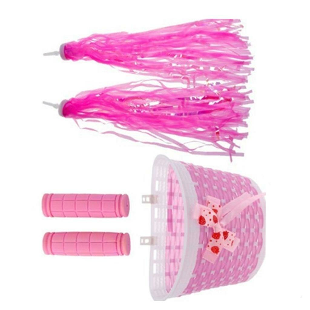 Корзинка для руля детского велосипеда, Розовый