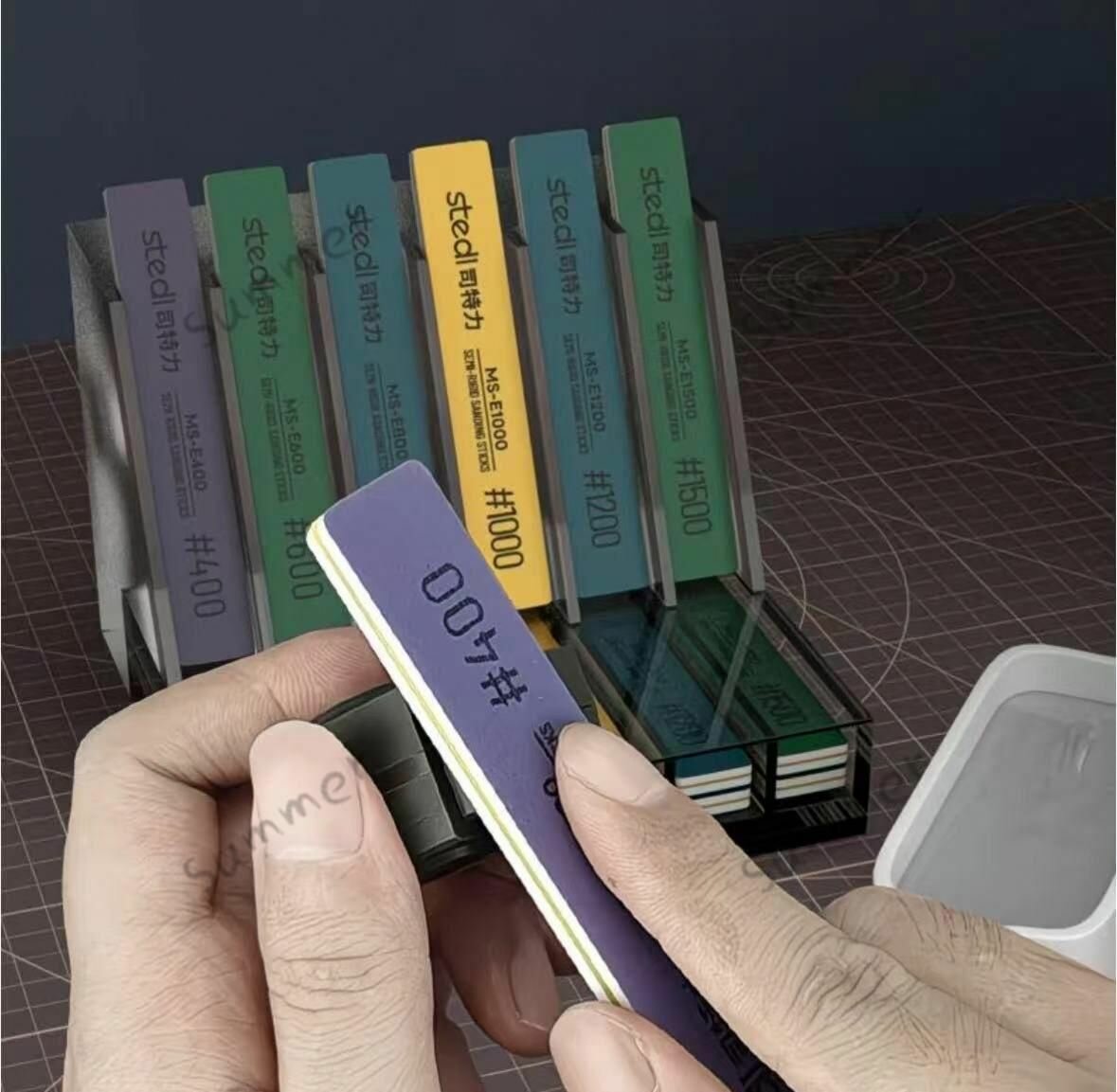 Полировочные бруски STL для моделей Gundam: губчатые шлифовальные блоки с абразивом для сборки без покраски