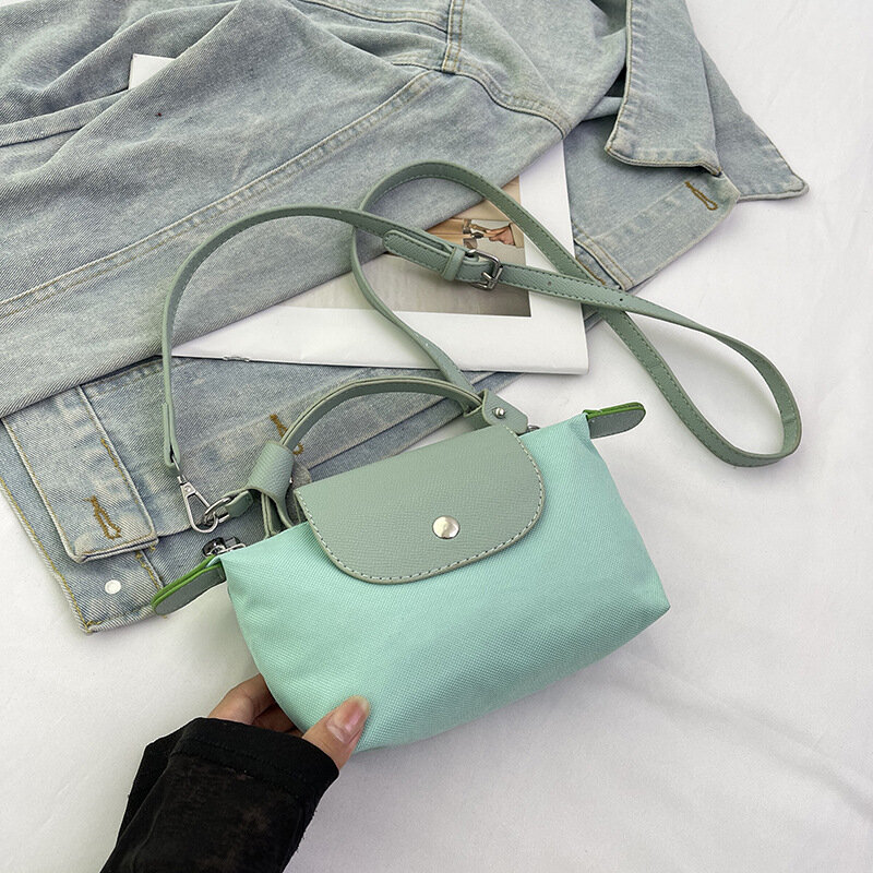 Нишевая мини-сумка через плечо для женщин, модный хит лета 2025 года, популярный товар у интернет-знаменитостей, стильная сумка-кроссбоди, милая сумка-пельмень.