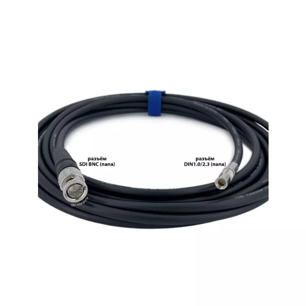 Кабель коаксиальный BNC - BNC GS-PRO 12G SDI DIN1.0/2.3-BNC(M) (black) 1.0m