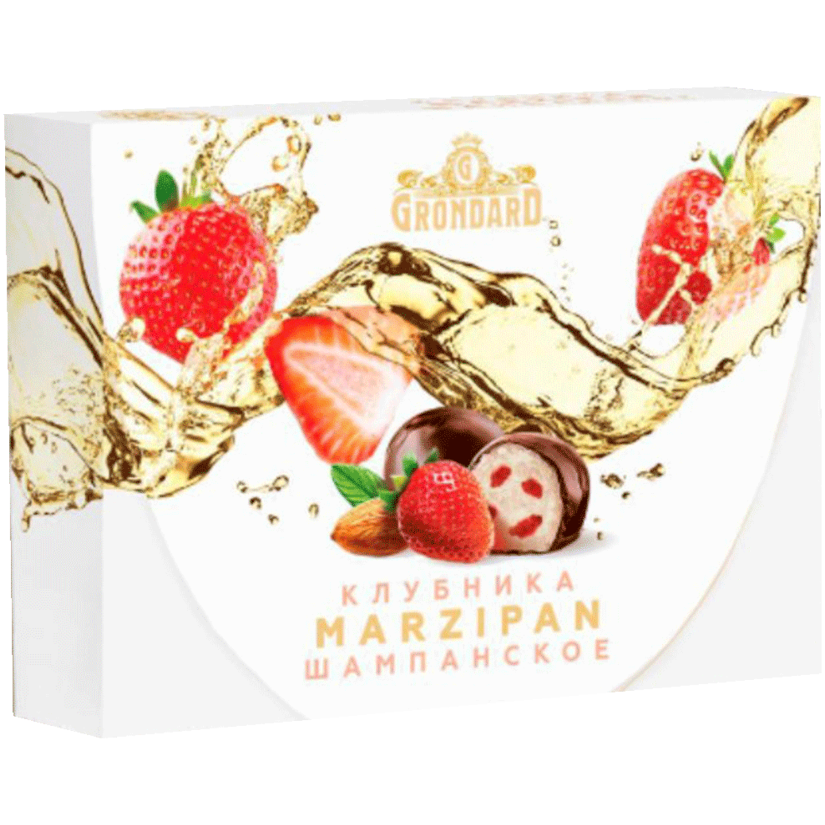 Конфеты Grondard Marzipan клубника и шампанское глазированные 98 г