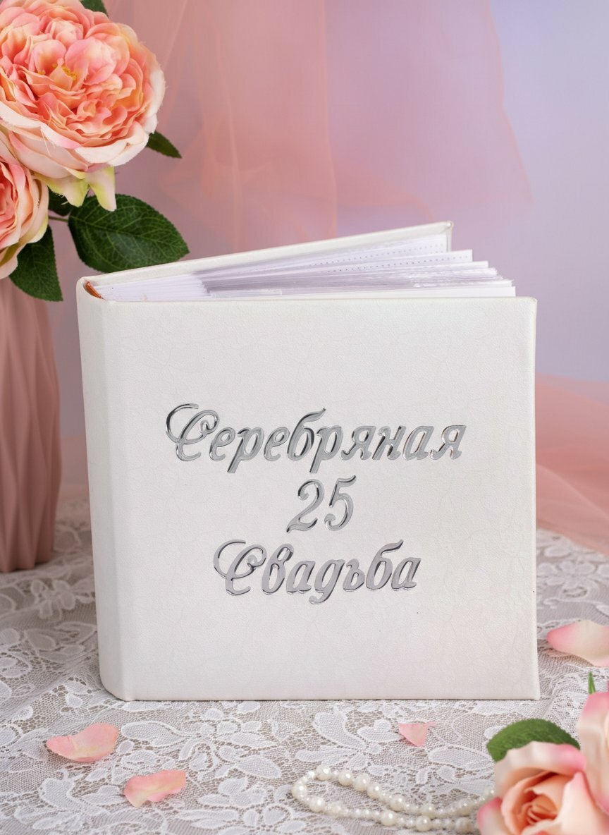 Подарочный фотоальбом Серебряная свадьба