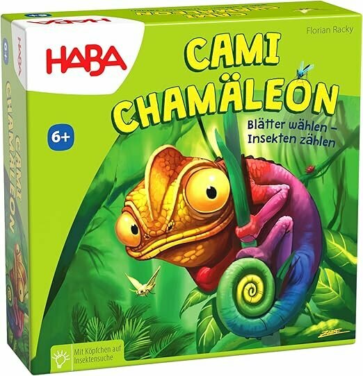 Детская настольная игра Haba - Cami Chamleon/ Ками хамелеон, на развитие памяти и навыков счета, от 6 лет - 1307140001