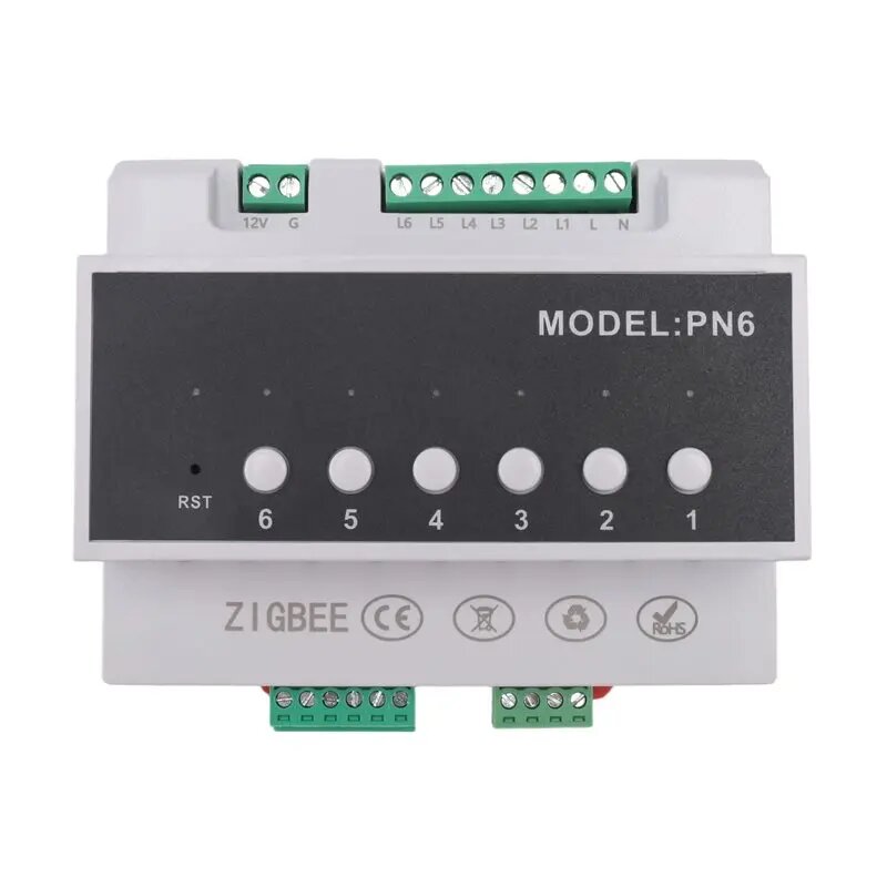 Модуль реле AP-Tuya Smart Zigbee 6CH — фото 1