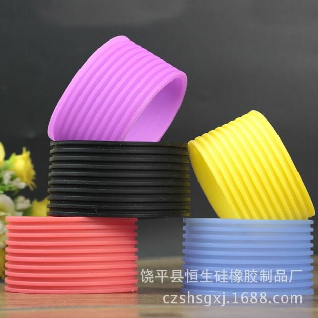 Чехлы Из Силикона Для Стаканов, Изоляция От Жара, Антискольжение, Устойчивость К Истиранию, 6 Штук