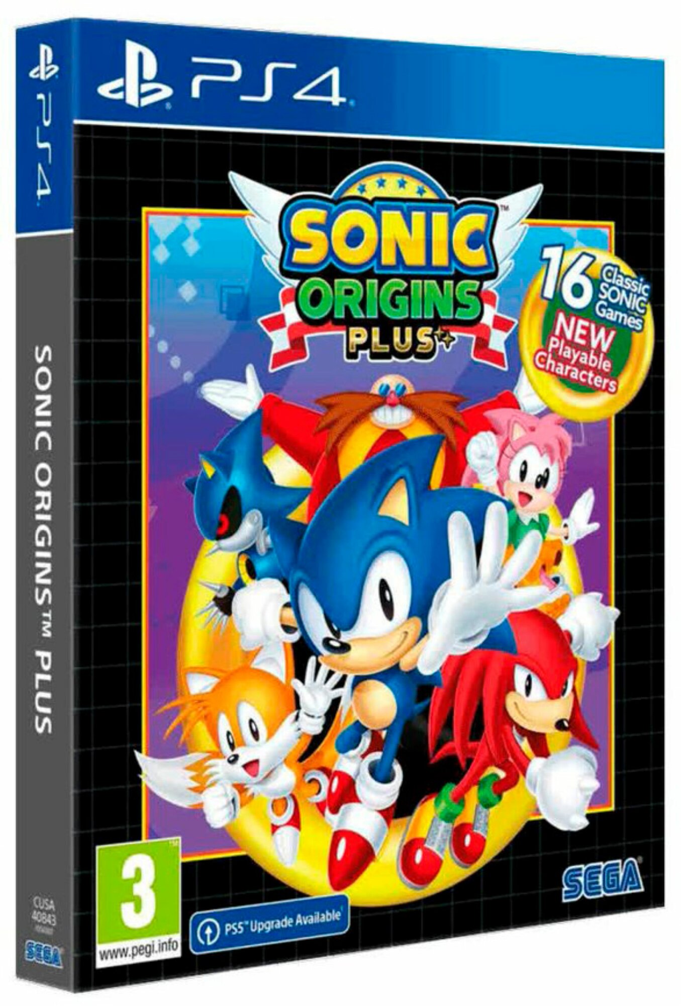 Sonic Origins Plus + Artbook (русские субтитры) (Игра на диске) (PS4)