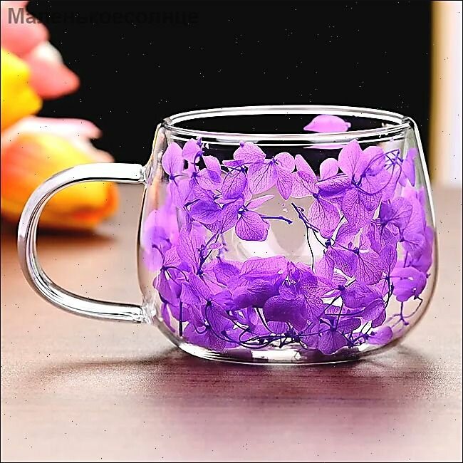 Стакан с двойными стенками 150 мл 1 шт сиреневый