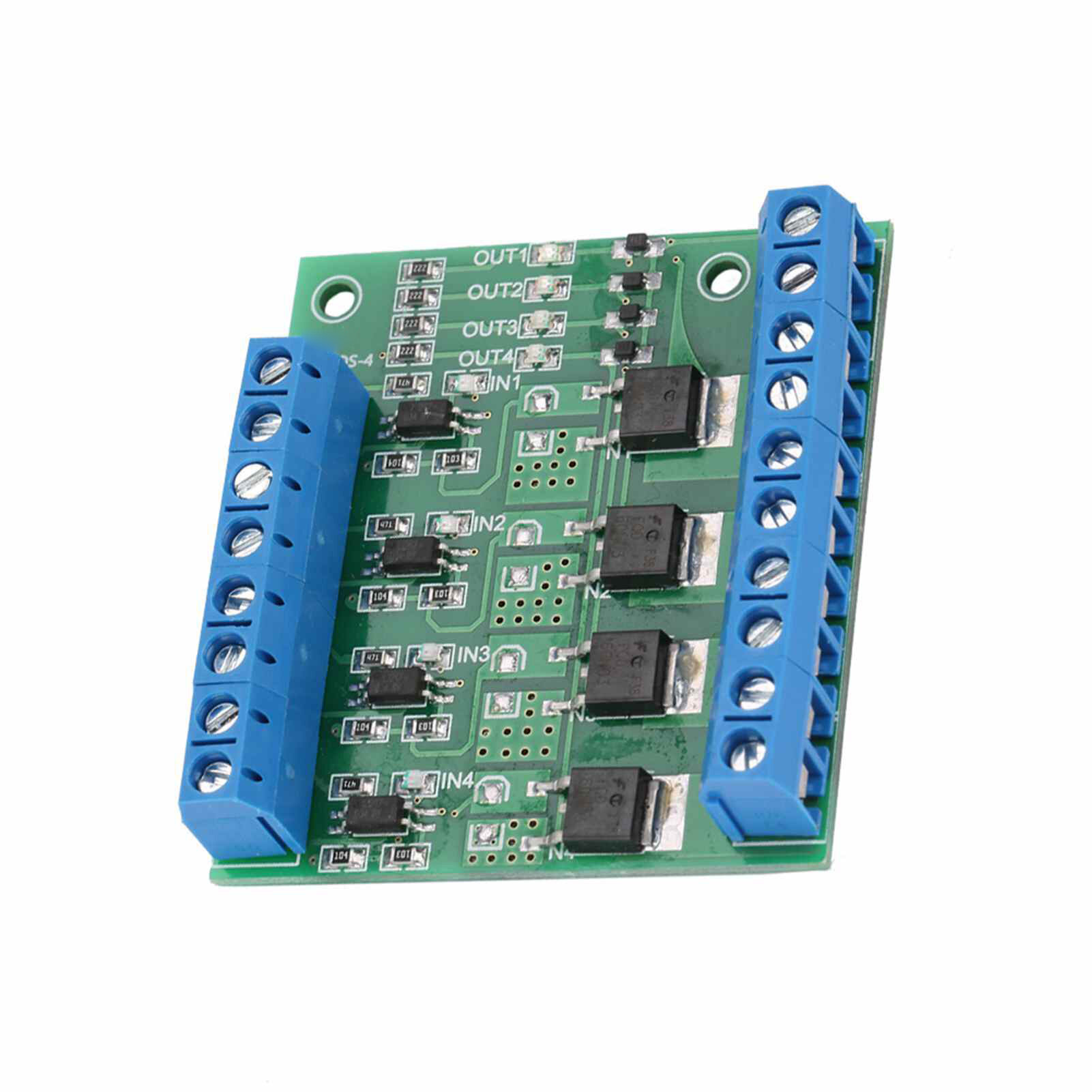 2 шт. MOS-модуль, 4-канальный модуль трубки MOSFET, плата усиления ПЛК с изолирующим драйвером оптопары YYNM0S-4