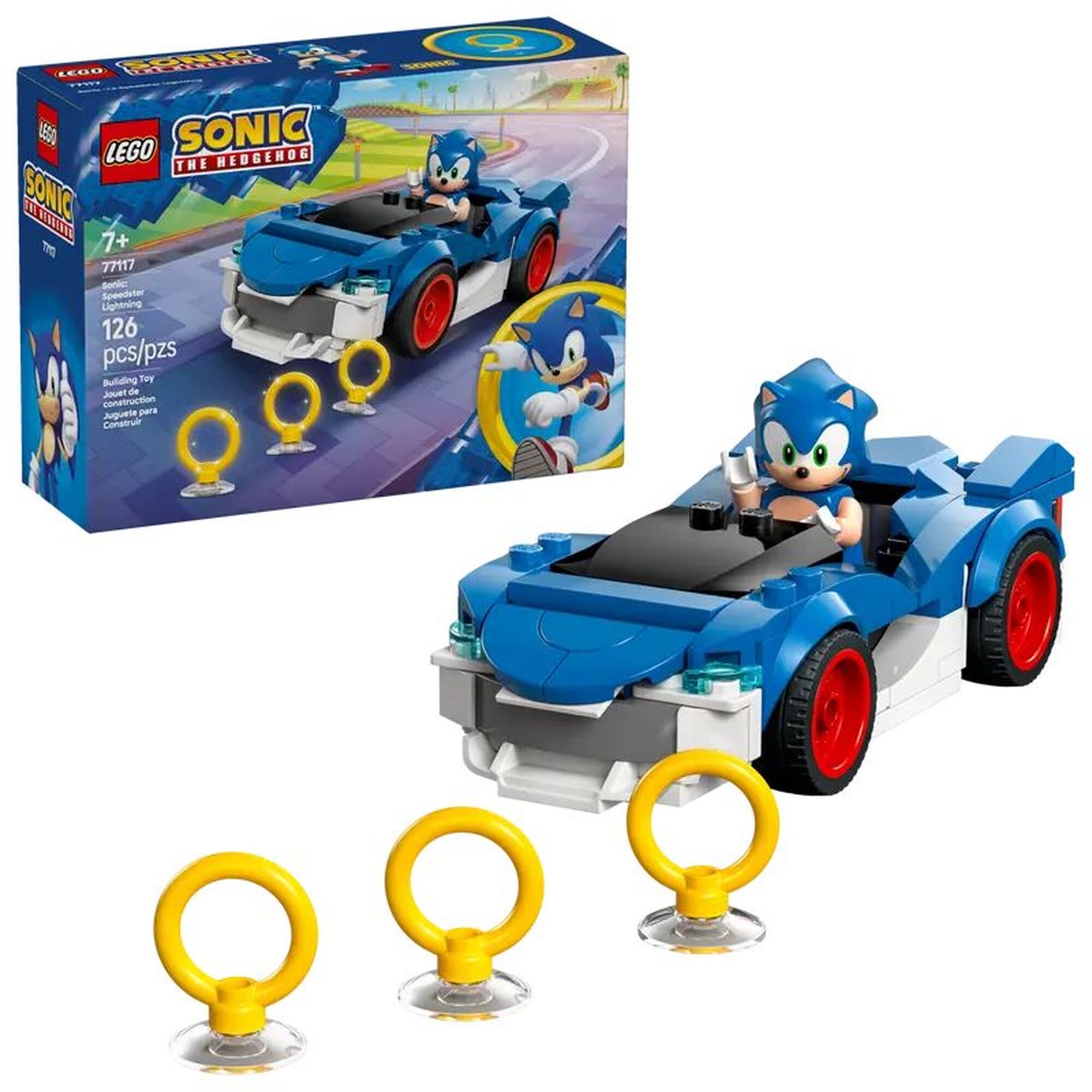Конструктор LEGO SONIC - Соник: Скороход Лайтнин, 126 эл. - Лего Соник 77117