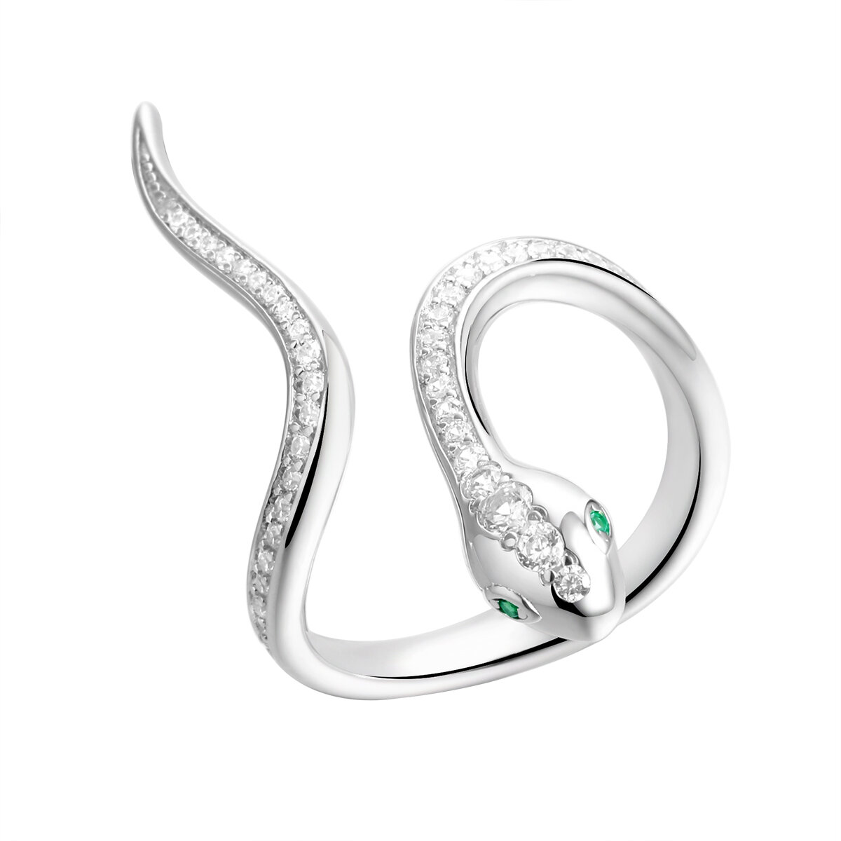 Кольцо, серебро, 925 проба, нанокристалл, фианит