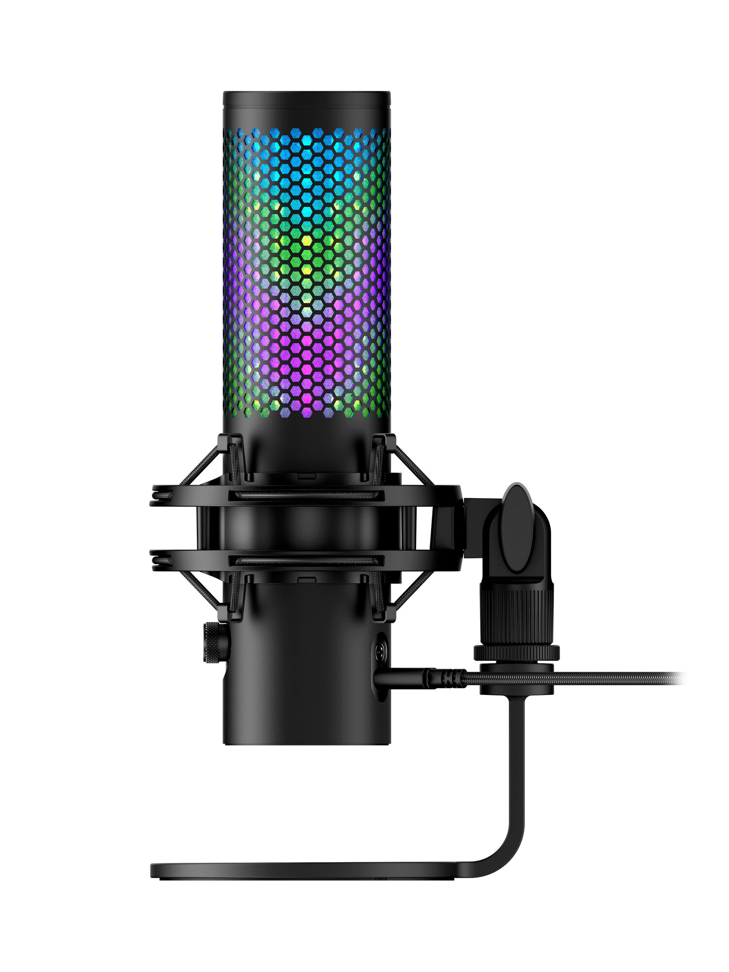 Микрофон HyperX QuadCast 2S 9A273AA, конденсаторный, с подсветкой — фото 1