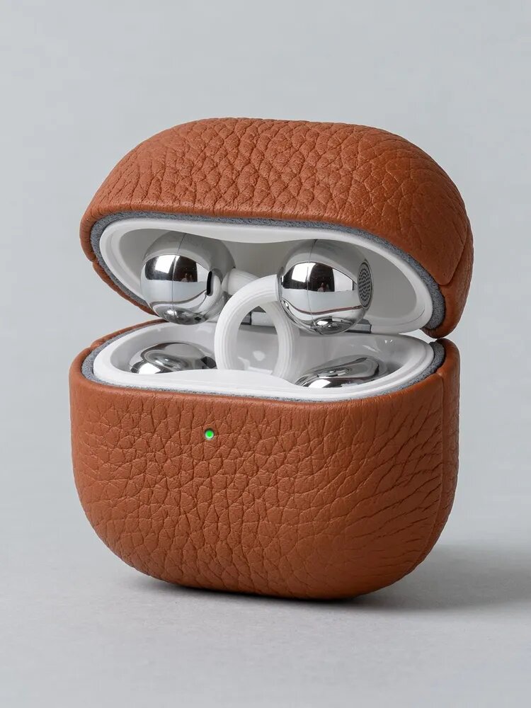 Чехол для наушников Кожаный HUAWEI FreeClip 2, Материал из натуральной кожи