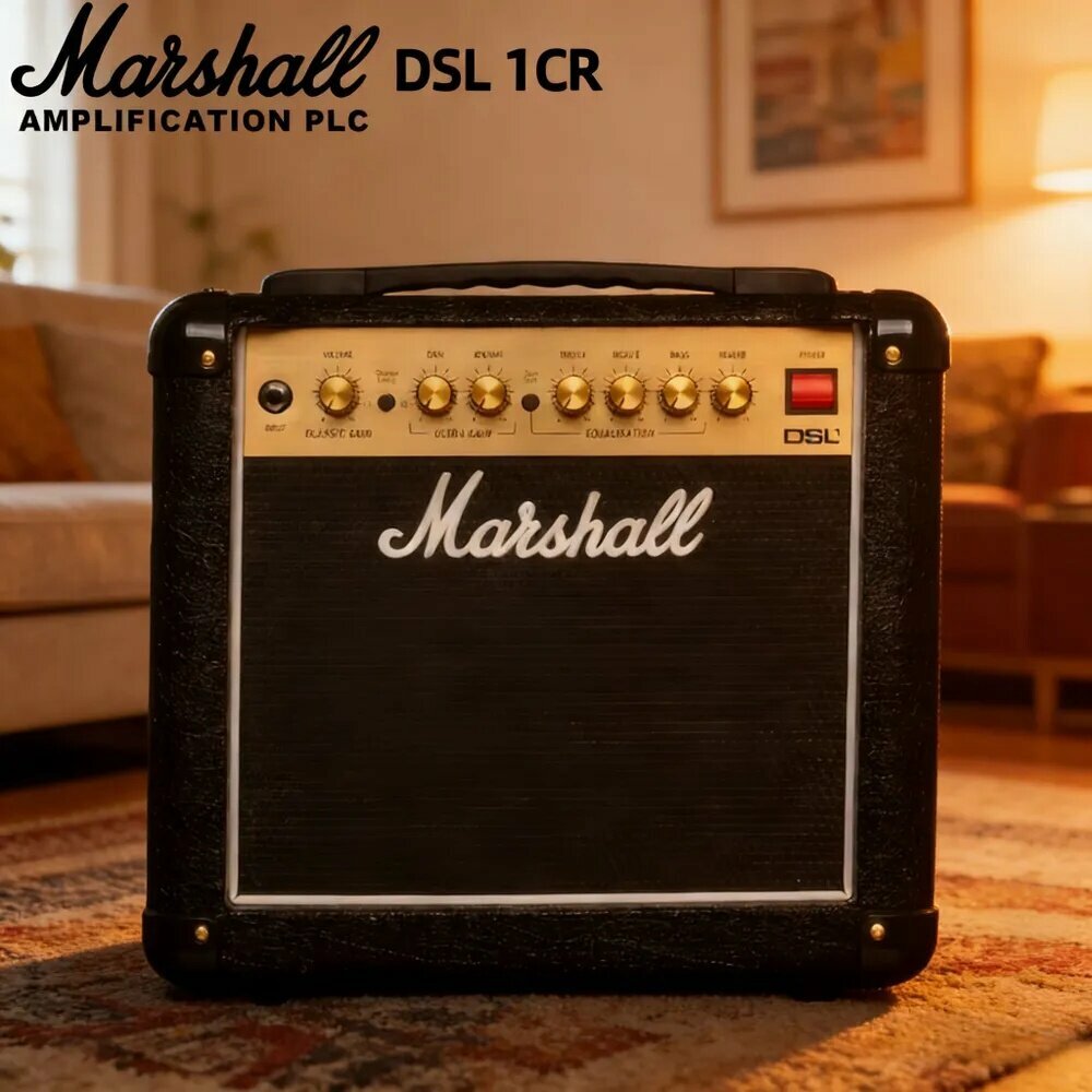 MARSHALL DSL 1CR, полнотрубный динамик для электрогитары, поддерживает высококачественную цифровую реверберацию, максимальная мощность 30 Вт, черный