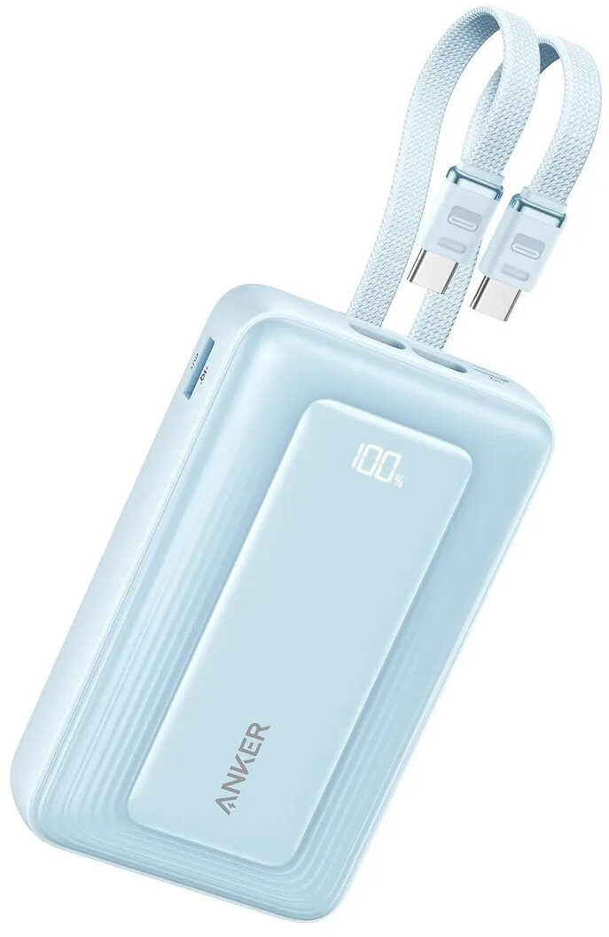 Anker Zolo 20k mAh 45W Dual T-C A110M, голубой, портативное зарядное устройство