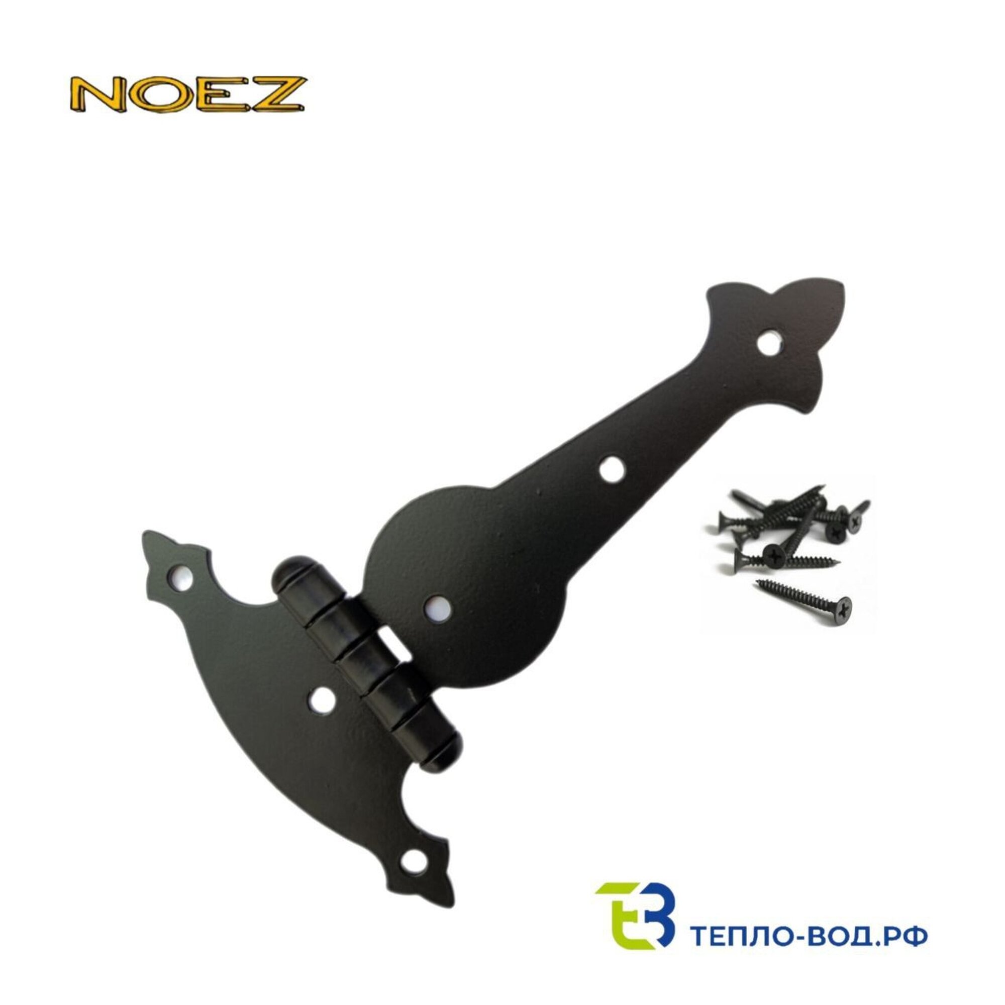 Петля-стрела фигурная NOEZ "Классика" ПС-150-SL , черный матовый