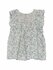 Платье Bonpoint Floral ruffled dress, размер 86, синий
