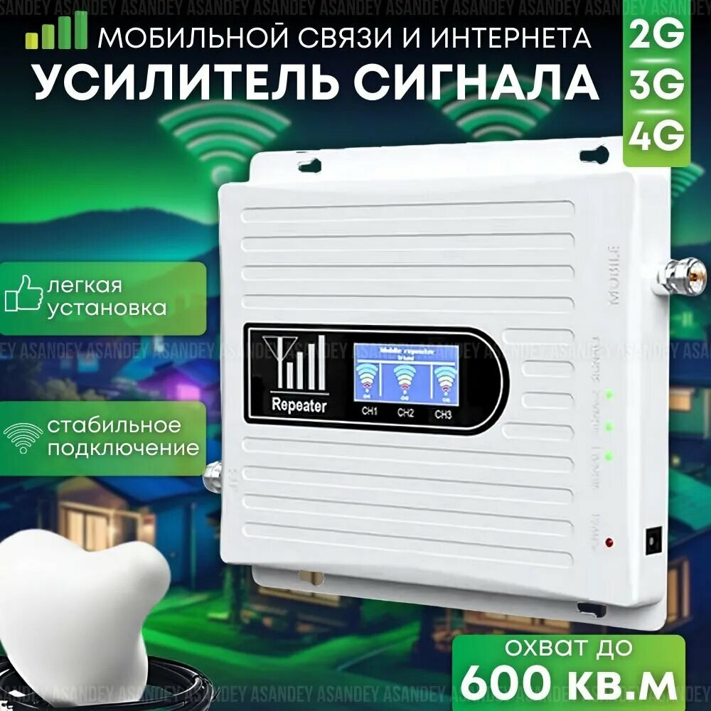 Усилитель сигнала сотовой связи и интернета. Репитер LTE, 4G, 3G, 2G
