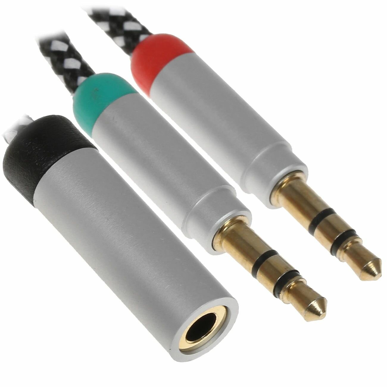 Кабель DEXP jack 3.5 мм х2 шт. - jack 3.5 мм 2 м черный