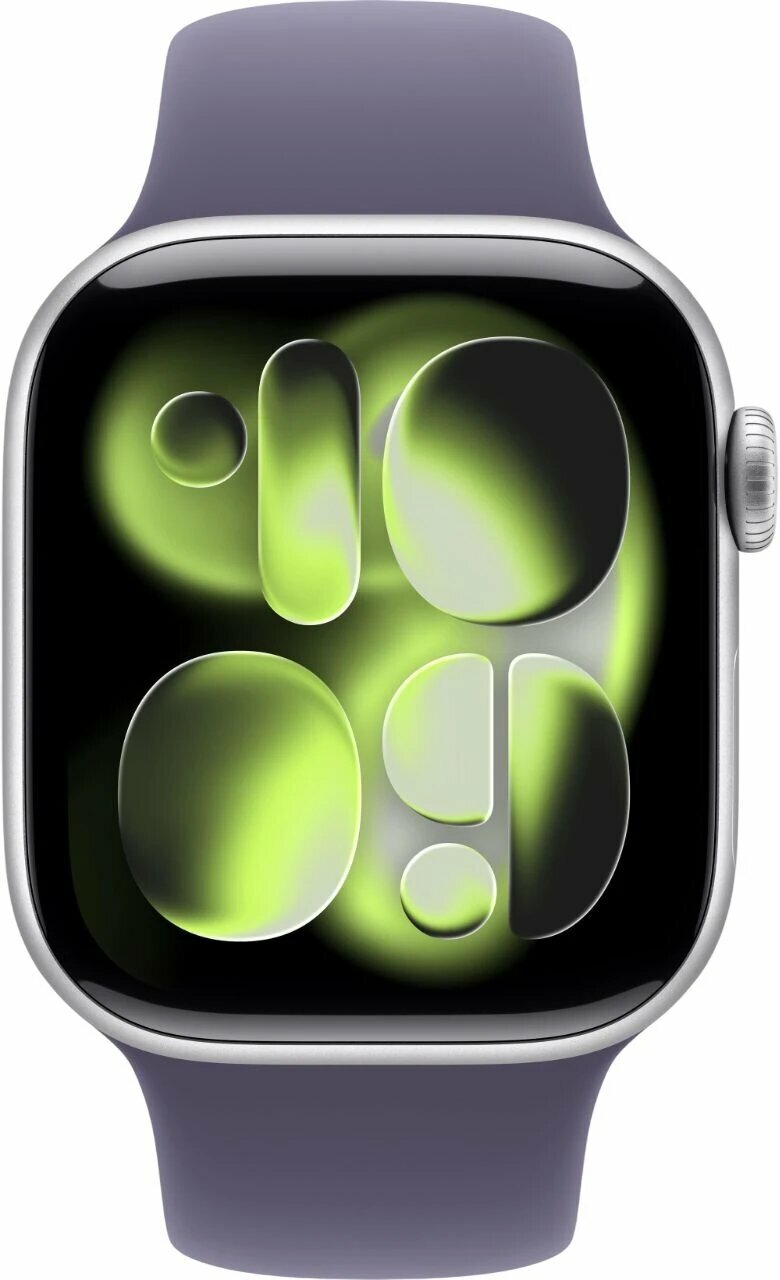 Смарт-часы Apple Watch Series 11 42mm серебристый с фиолетовым ремешком