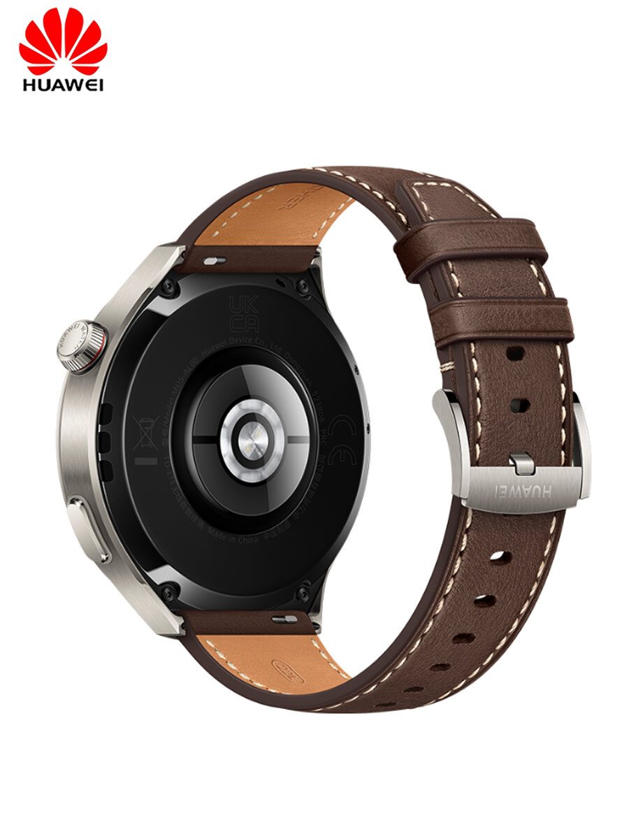 Huawei Кожаный ремешок Для Huawei Watch4 Pro / WATCH5/ GT6 46mm/GT5/GT3 /GT2 46mm, Коричневый,22mm, Натуральная кожа Ремень