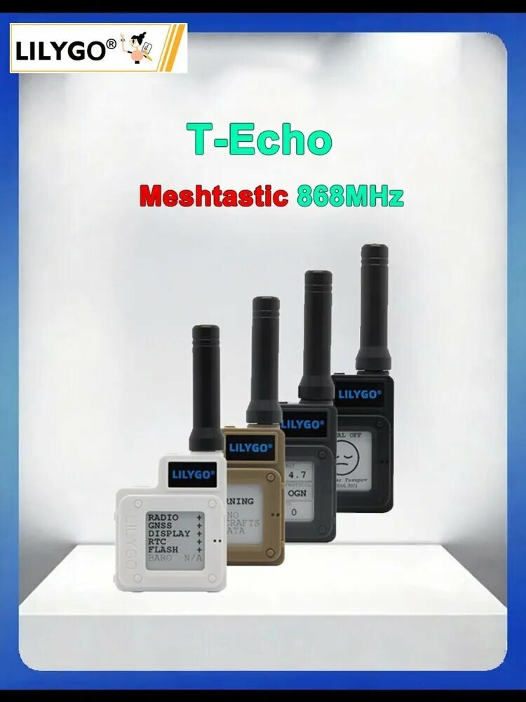 Модуль LILYGO T-Echo Meshtastic на NRF52840 SX1262 LoRa, GPS, BME280, электронная бумага, NFC для децентрализованных Mesh-сетей IoT
