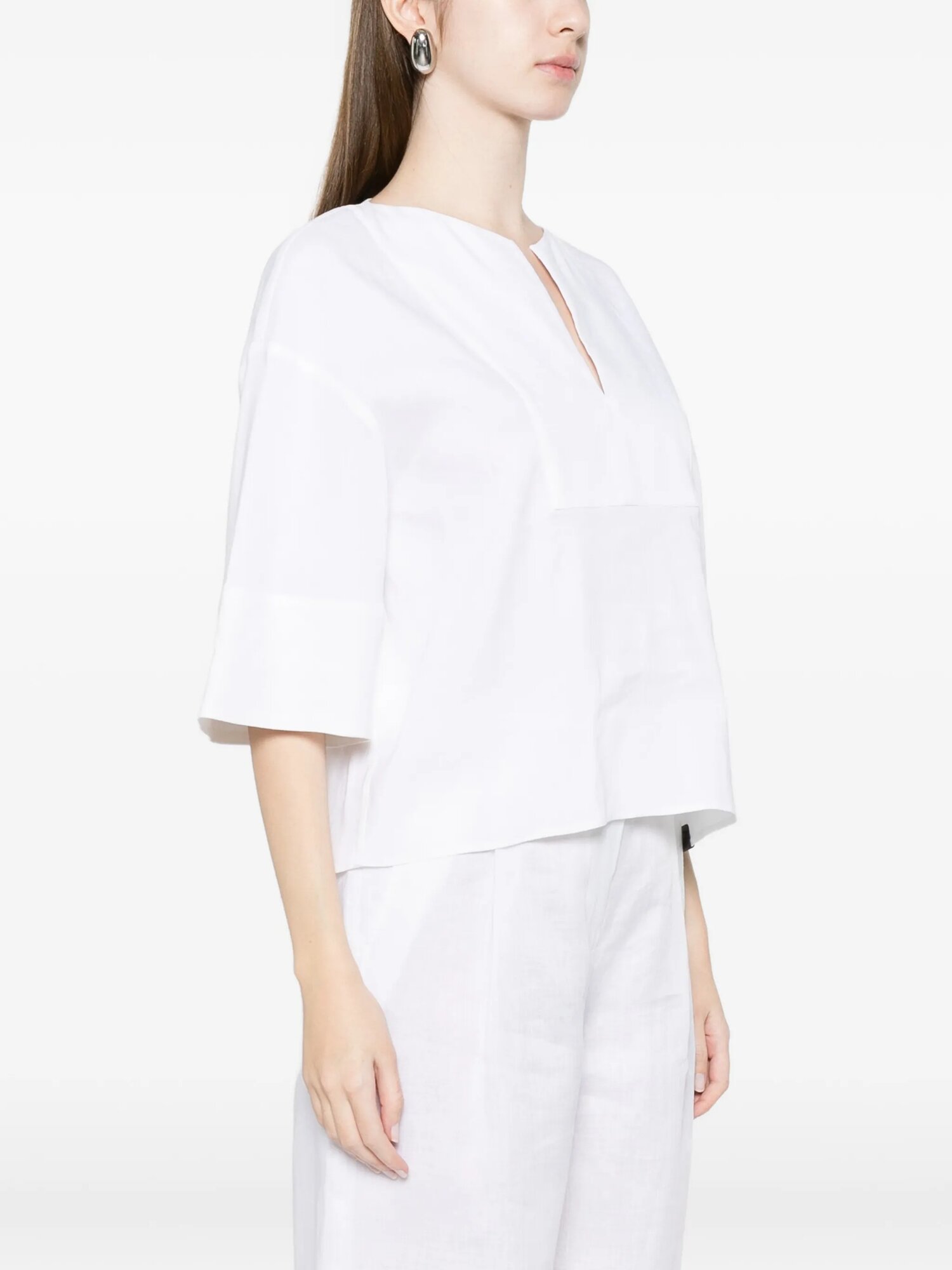 Блуза Max Mara Sospiro, размер 44, white — фото 1