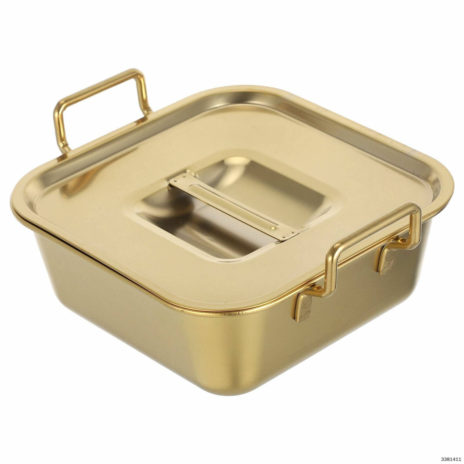 Блюдо с крышкой из нержавеющей стали формата 18.70X16.00X6.00CM для различных целей