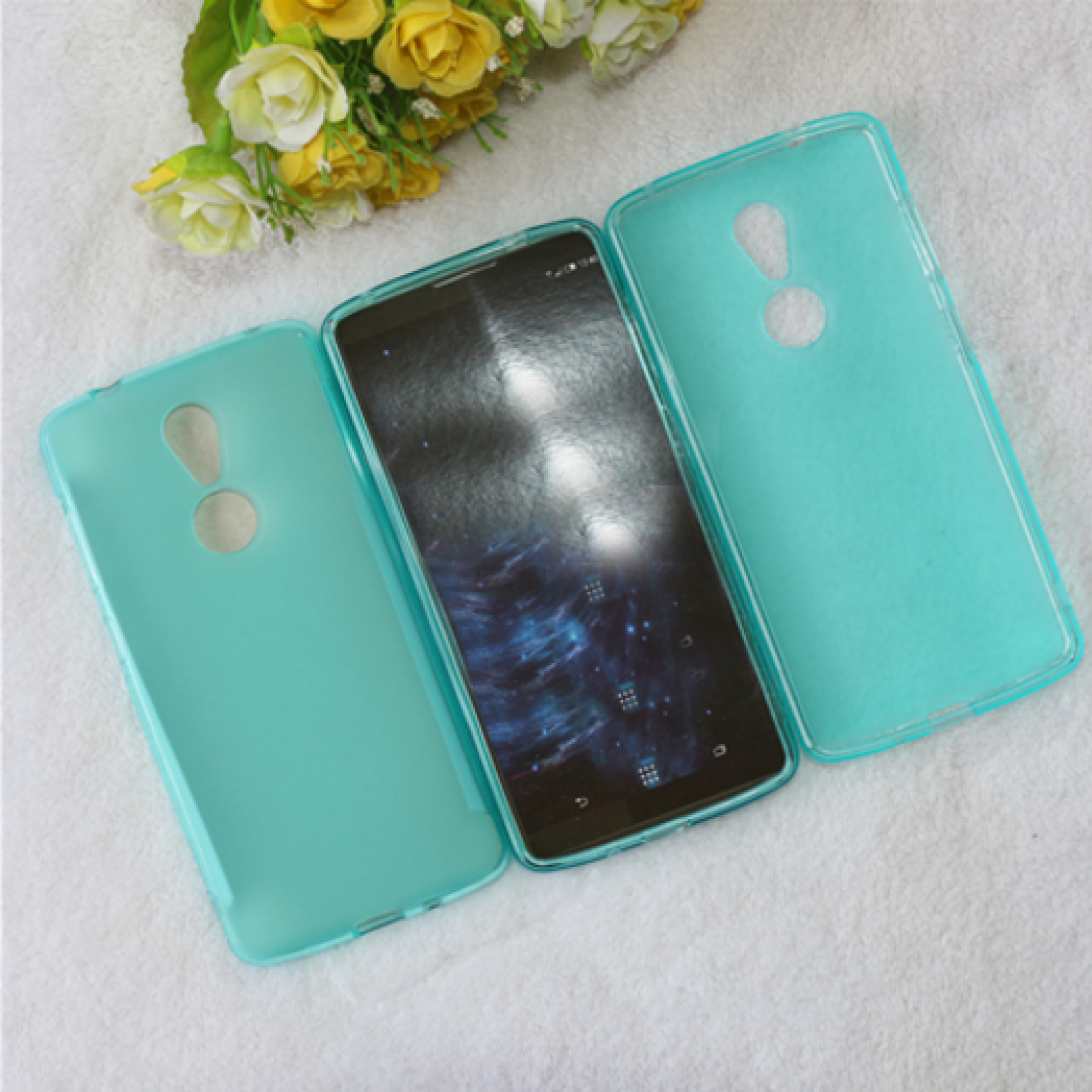 Ультра-тонкий силиконовый чехол MyPads для ZTE Axon 7 Mini голубой