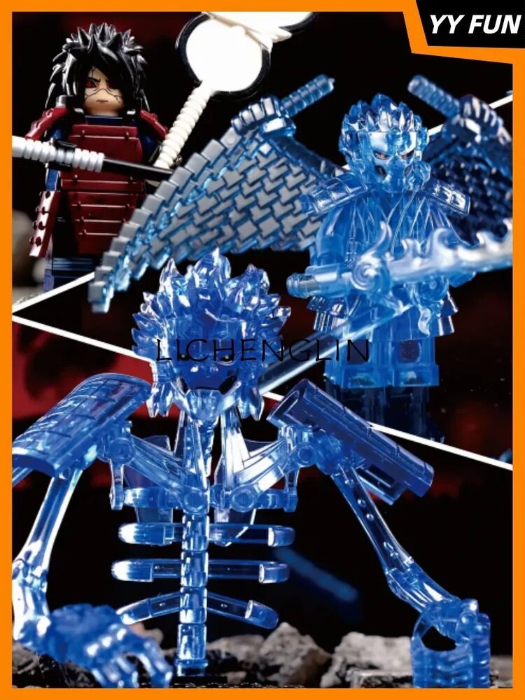 Naruto/Аниме фигурки Наруто Мадара Учиха и Susanoo/Набор игрушек минифигурки 3 шт/совместимы с конструктором лего