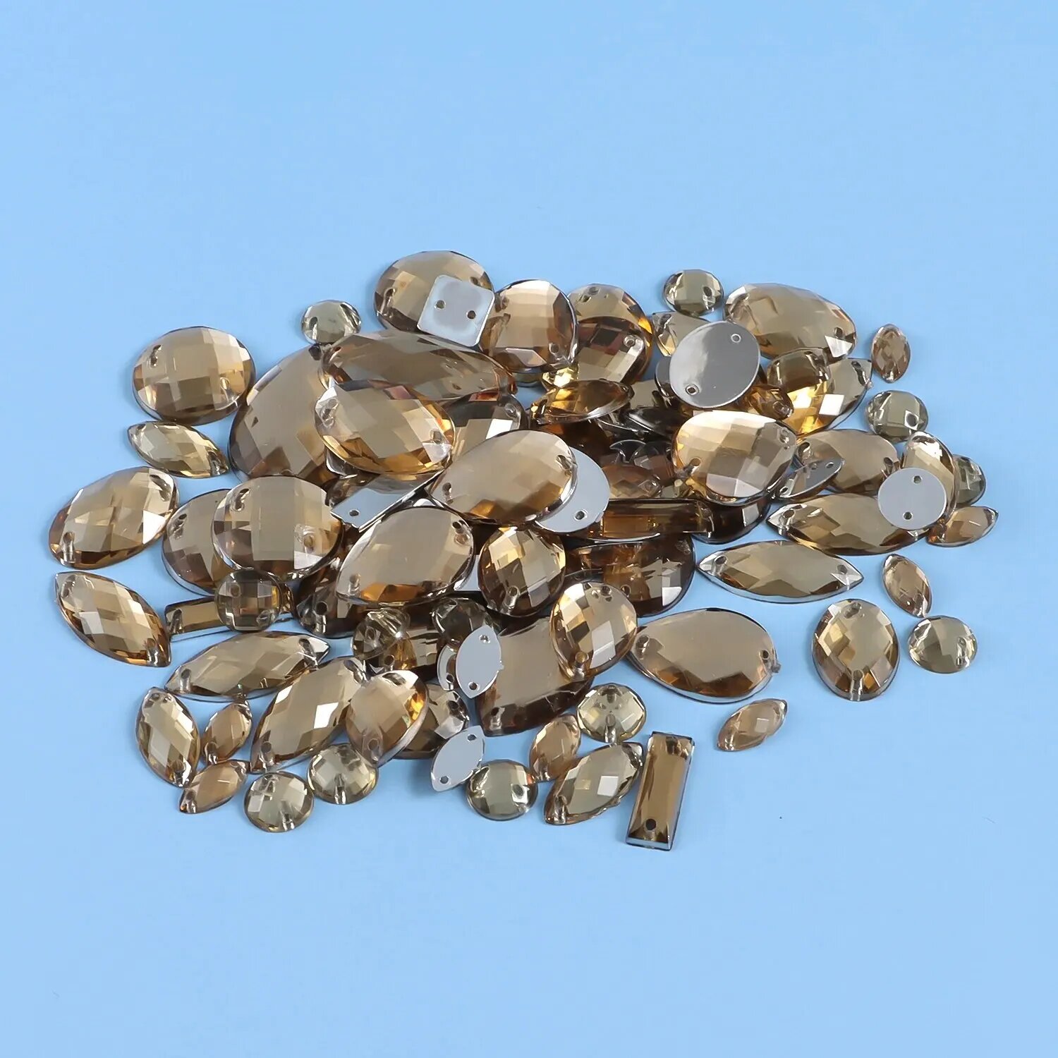 100 шт. Акриловые кристаллы Light color Topaz