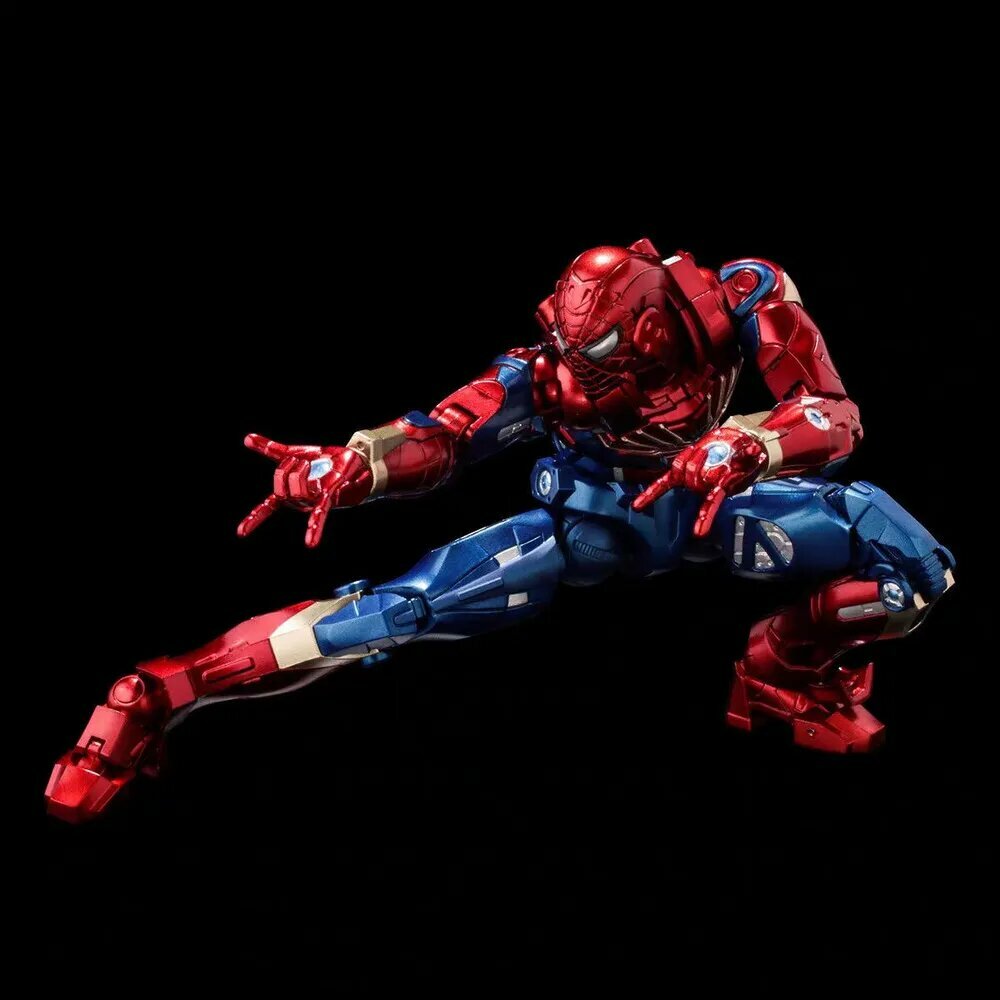 Фигурка Spider-Man с механическими паучьими лапами, коллекционная виниловая игрушка для мальчиков, на подставке — фото 1