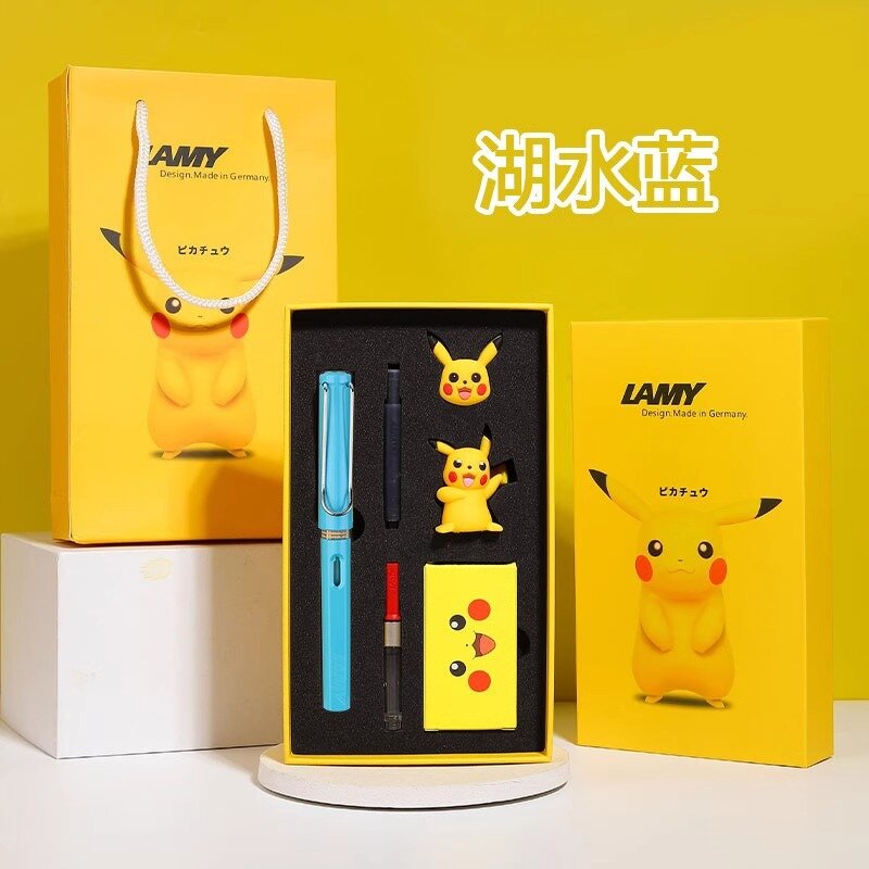 Немецкая перьевая ручка LAMY Hunter Pikachu в подарочной коробке, подарок для мужчин, женщин и студентов для практики письма, подарок на день рождения.