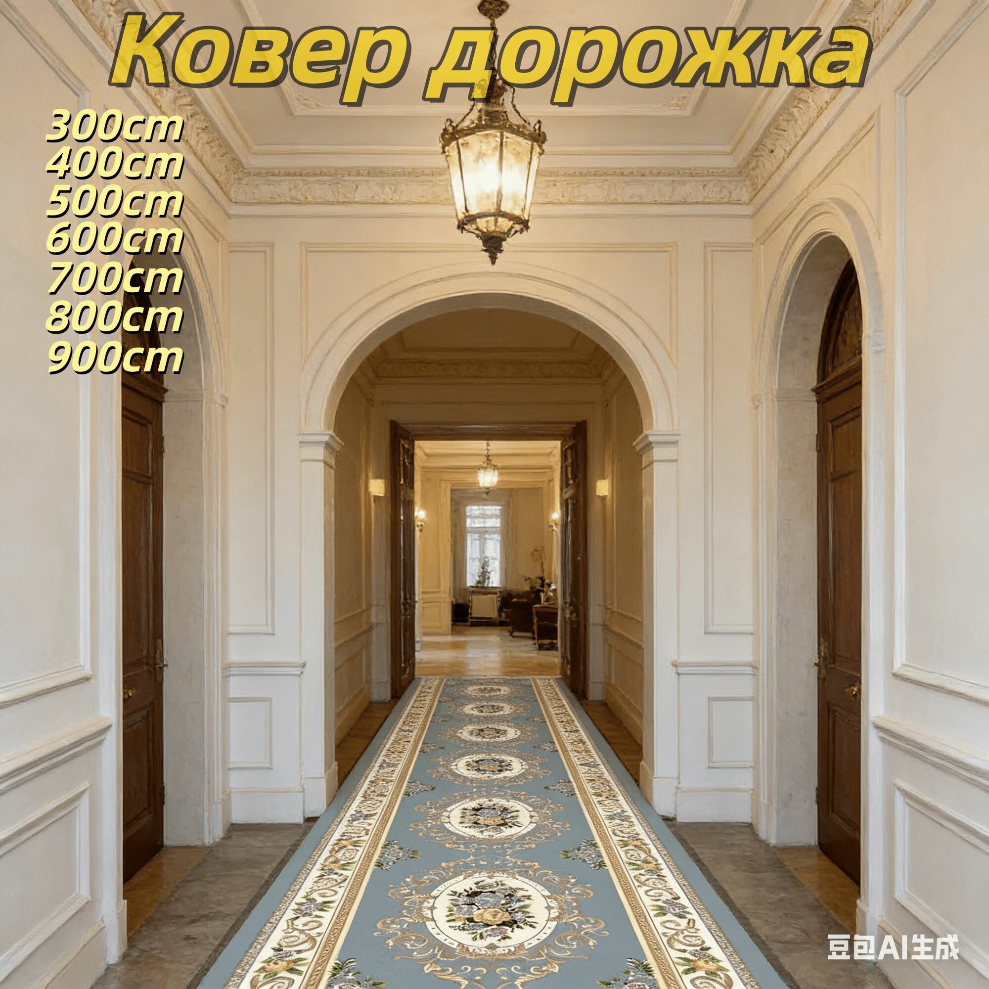 Ковер дорожка 180x500 см 0 мм абстракция красный