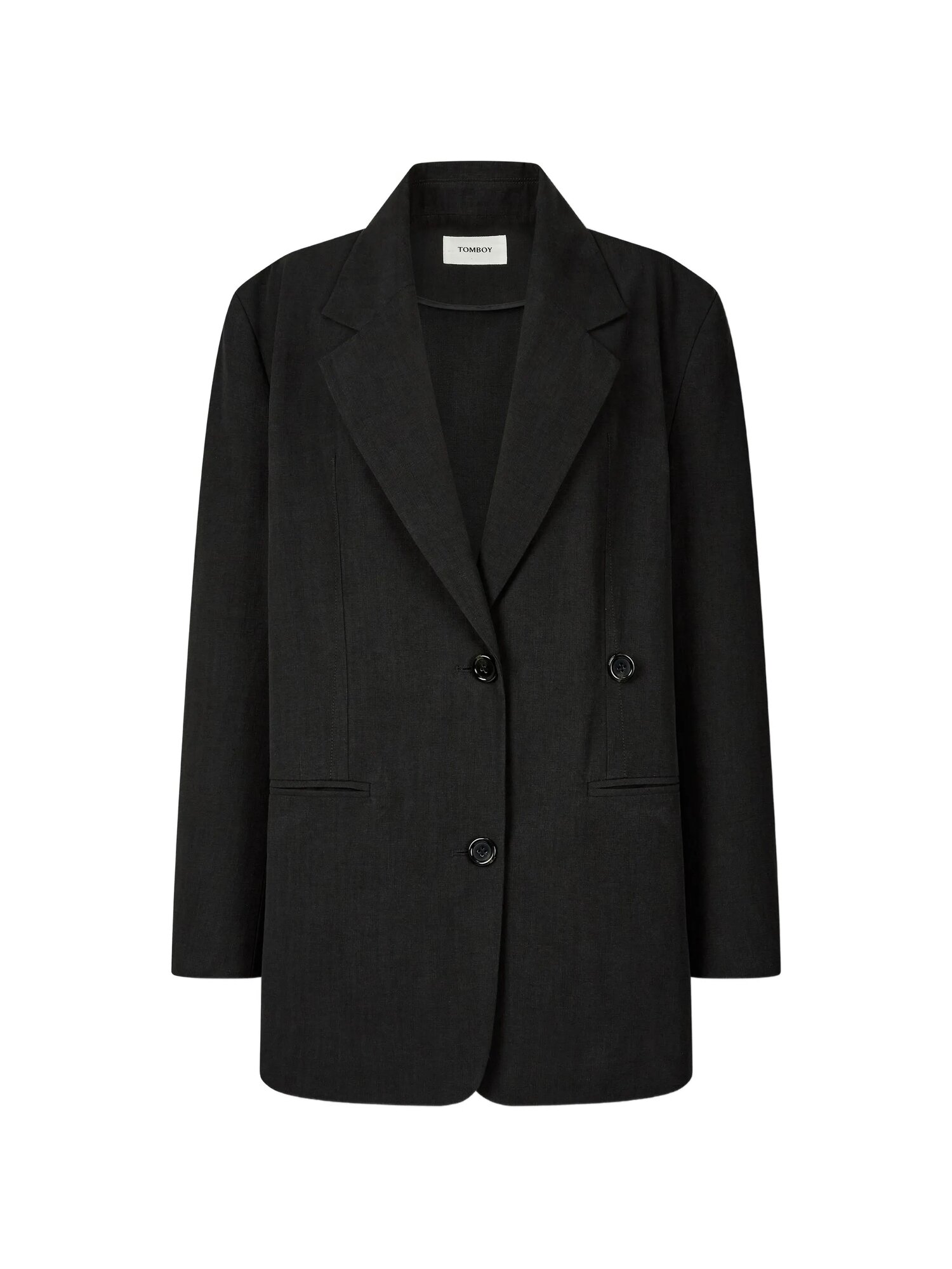 Куртка STUDIO TOMBOY Back slit jacket, размер S, черный