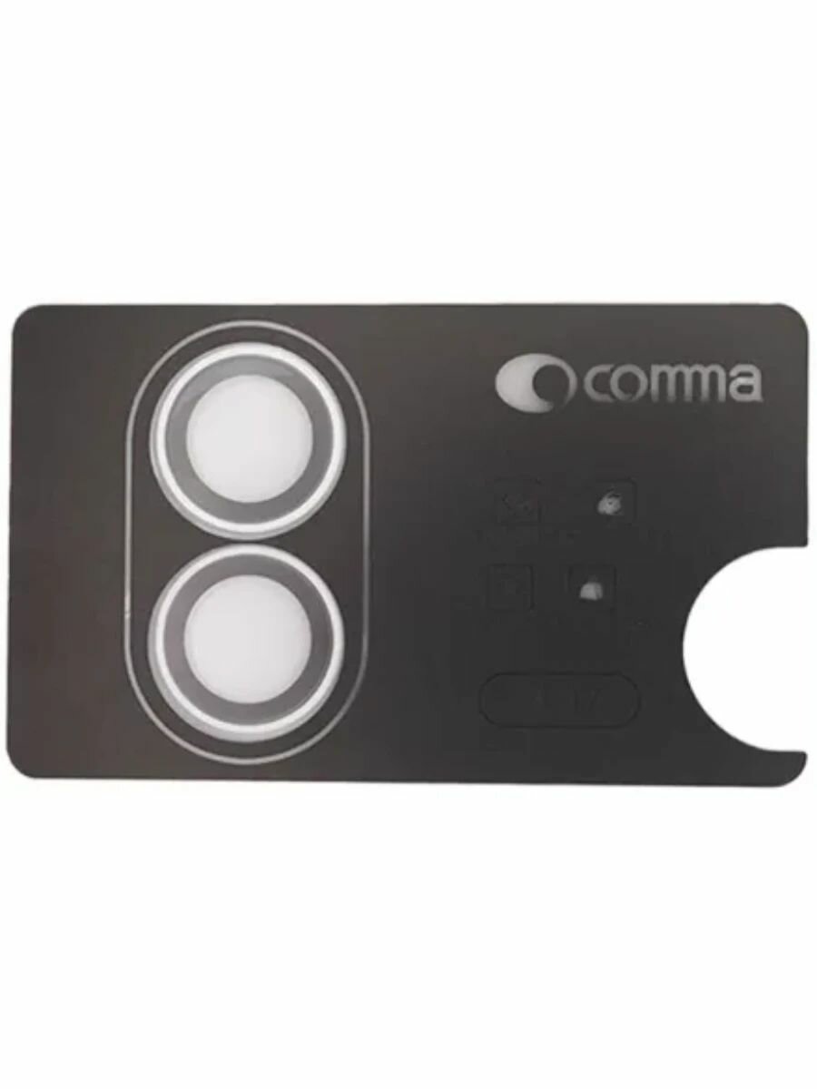Защитное стекло для камеры Comma Eagle Eyes Series AR Lens Protector для Apple iPhone 17, с серебристой рамкой